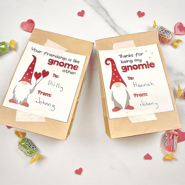 Free Gnome Printable Valentine Download - Dauntless Llama